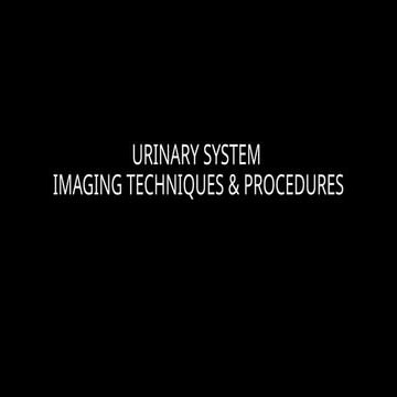 URINARY SYSTEM imaging in Radiology.pptx