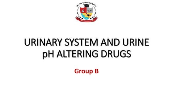 Urinary Acidifiers and Alakalinizers.pptx