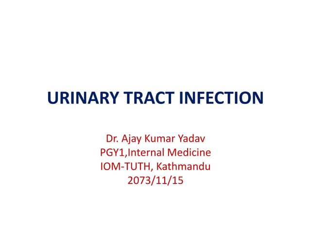 Urinary Tract Infection with Nursing Management | PPTX