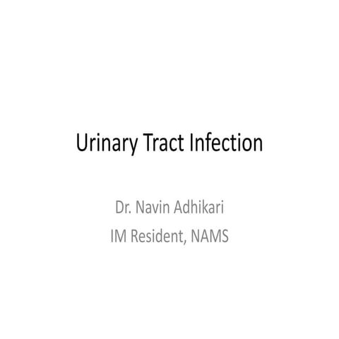 Urinary Tract Infection (UTI) | PPT