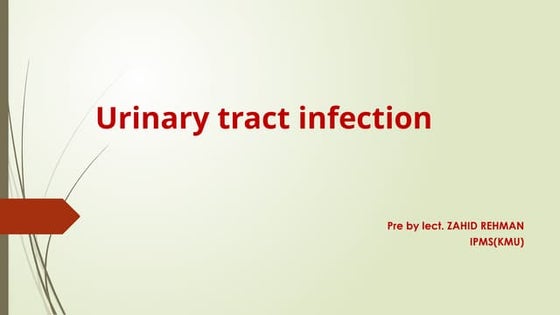 etiology of pyelonephritis nephritis... pptx | PPT