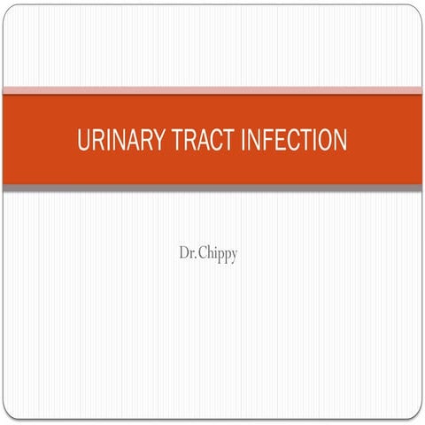 URINARY TRACT INFECTION.pptx-causes,complications | PPTX
