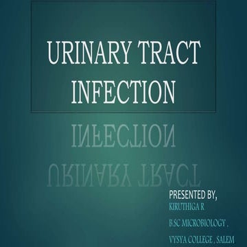 Urinary tract infection | PPTX