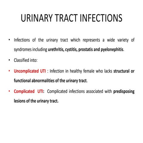 Pathophysiology of Urinary tract infection