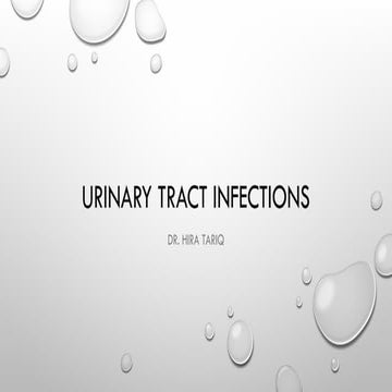 Urinary Tract Infections.. A ppt on introduction to UTIs | PPT