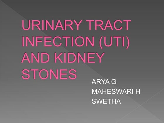 Urinary tract infection | PPTX