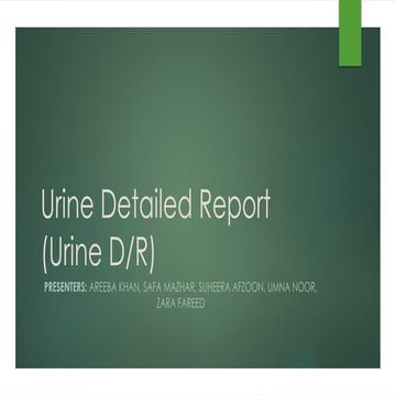 Urine Detailed Report (Urine DR) ppt.pptx