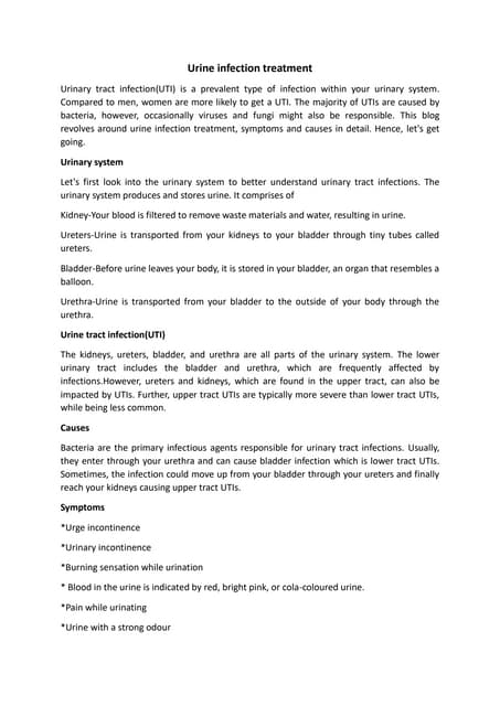 Urinary tract infection | PPTX