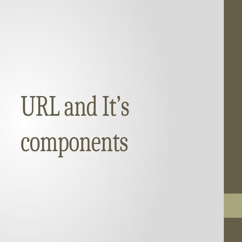URL and It’s components presentation .pptx