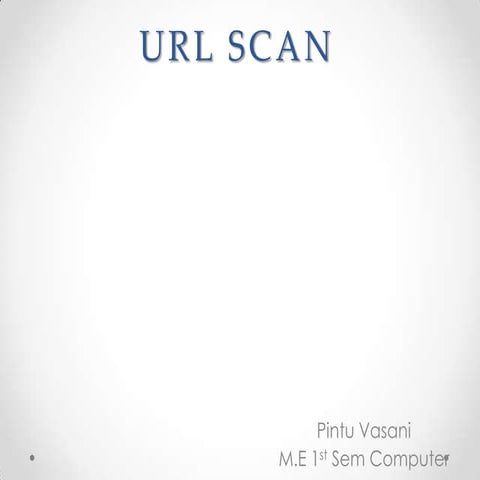 Url scan | PPT