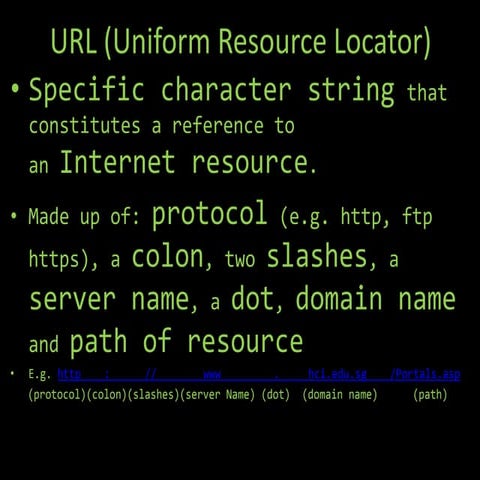 Url (uniform resource locator) | PPT