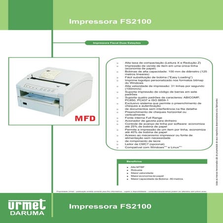 Catálogo impressora Brother HL2270 dw | PDF