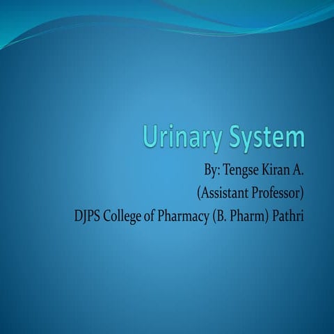 URINE FORMATION | PPTX