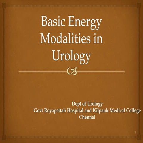 Uro instruments- energy modalities | PDF