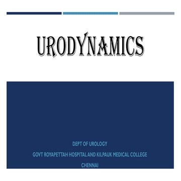 URODYNAMICS | PDF