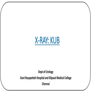 X RAY KUB 2 | PDF