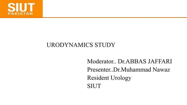 Cystometrogram Storage Phase | PPTX