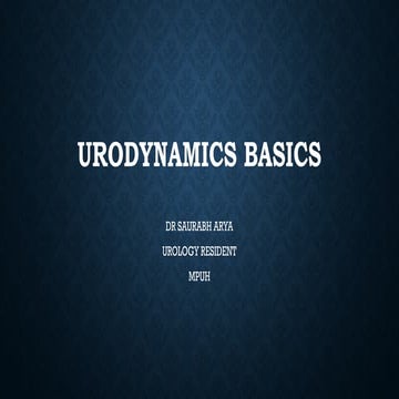 URODYNAMICS BASICS powerpoint presentation | PPTX
