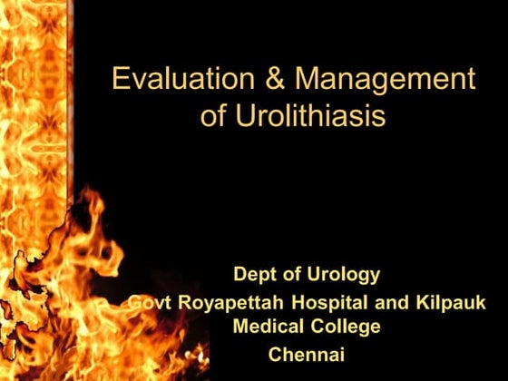 Ureteroscopic lithotripsy (URSL) | PPTX