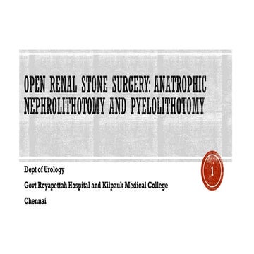 Open Pyelolithotomy | PPTX