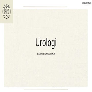 Urologi (ISK, BSK, Kelainan Kongenital(.pptx