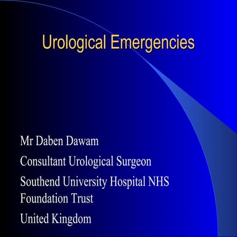 Urological emergencies | PPT