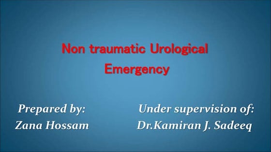 Urologic symptoms and examination | PPT | Sexual Conditions | Sexual Health