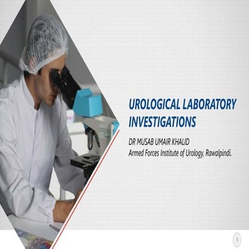Urological laboratory investigations | PPTX