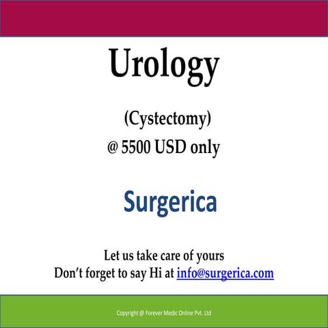 Urology ( cystectomy) | PPTX
