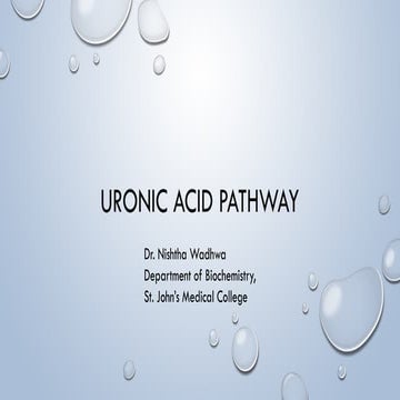 URONIC ACID PATHWAY | PPTX