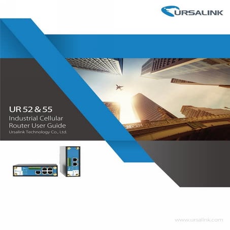 Ursalink UR55 Industrial Cellular Router User Guide | PDF