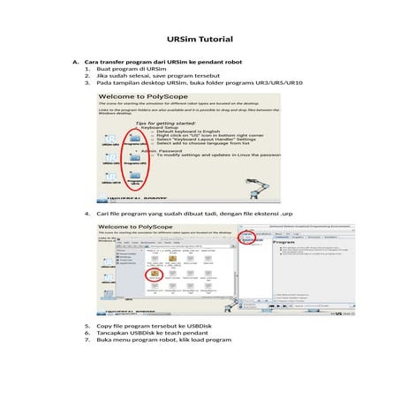 URSim Transfer Program Tutorial-URSim Transfer Program Tutorial | DOCX