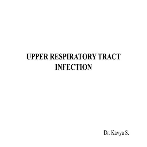 Upper Respiratory Infection (URI) Cheat Sheet | DOCX