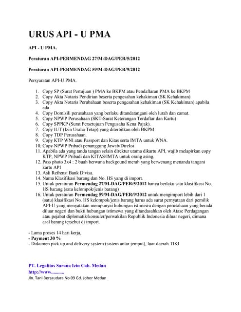 URUS UUG/ HO ( UNDANG-UNDANG GANGGUAN ) DI MEDAN | DOCX