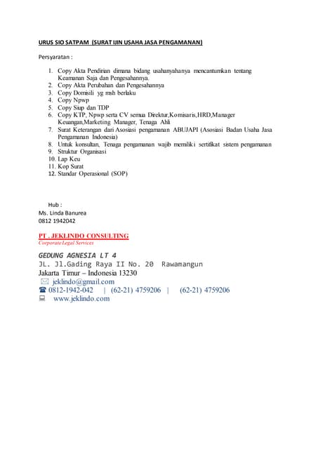 Urus ijin usaha cargo | PDF