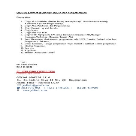 Urus bujp ( badan usaha jasa pengamanan) | DOCX