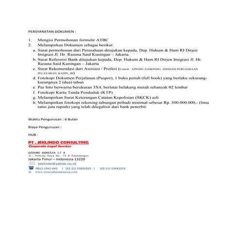 URUS KARTU APEC | DOCX