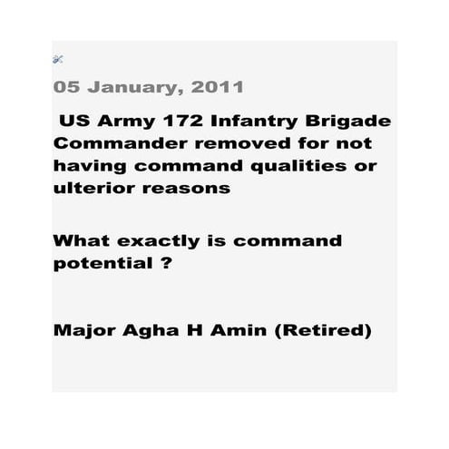 US Army 172 Brigade Comd | PDF