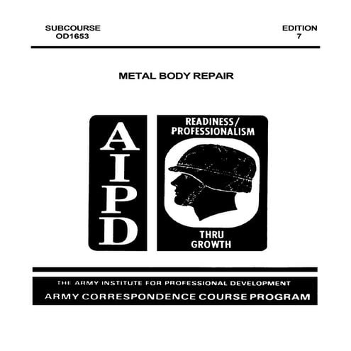 Us army-mechanic-metal-auto-body-repair | PDF