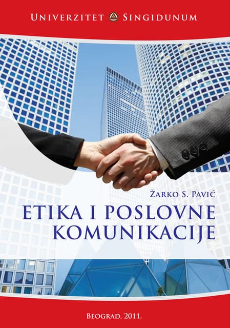 Poslovne komunikacije komunikacije i menadzment | PDF
