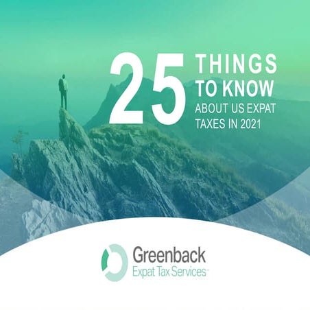 US Expat Taxes: 25 Things You Need to Know | PPT