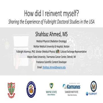 US - How to Reinvent Ourselves - Sharing the Experience of Fulbright ...
