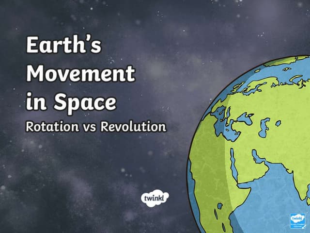 The movements of the Earth | PPT