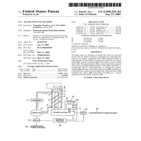 auger type ice making machine | PDF