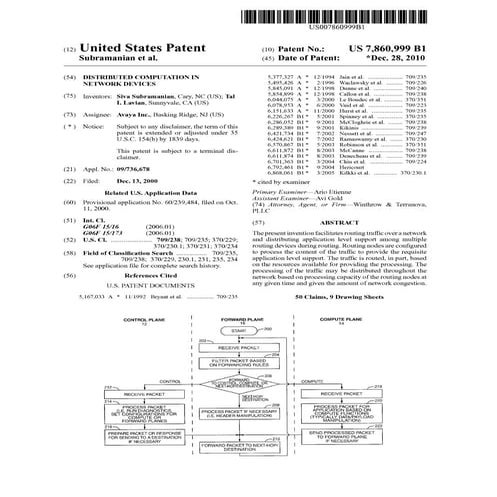 Distributed computation in network devices | PDF