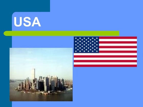 The United States Of America Introduction Presentation in Red ...