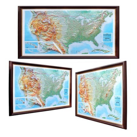 Decorative 3D map with panorama effect "THE USA" | PDF | Geography ...