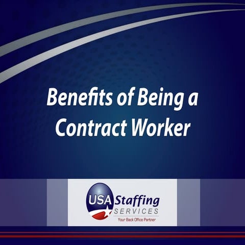 Benefits of Being a Contract Worker | PDF | Remote Working | Careers