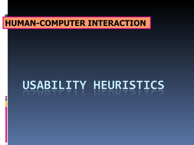 10 Usability Heuristics explained | PDF