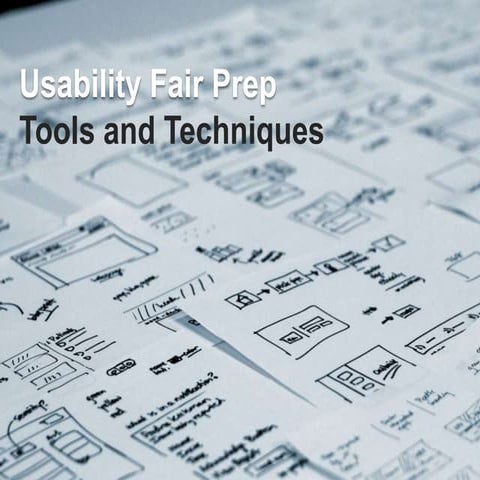 Usability Tools and Techniques | PPTX